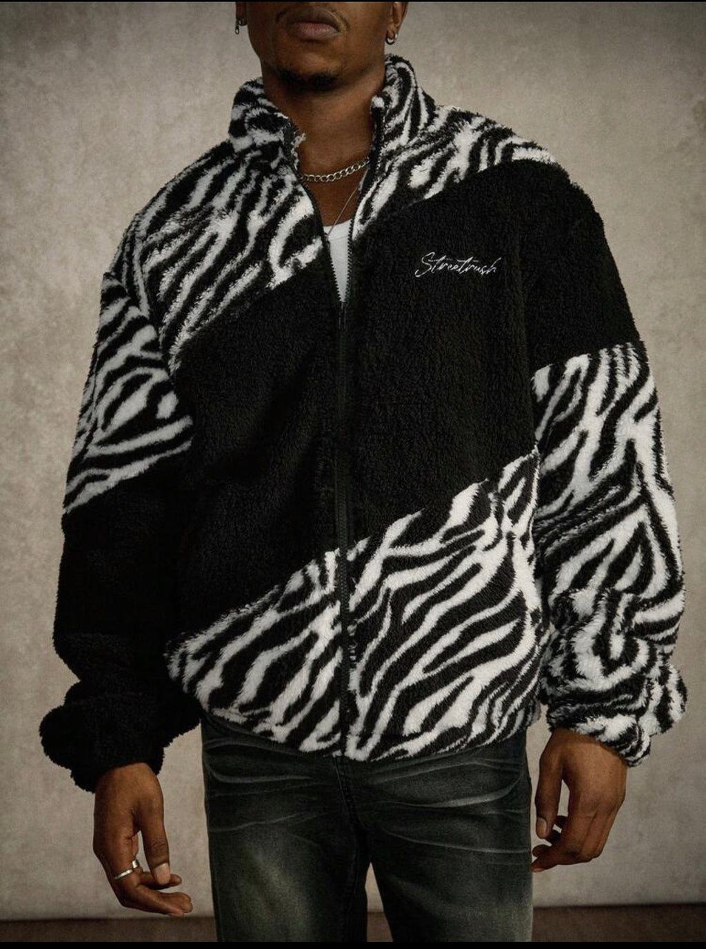 Urban Edge Contrast Patchwork Jacket – HELMY